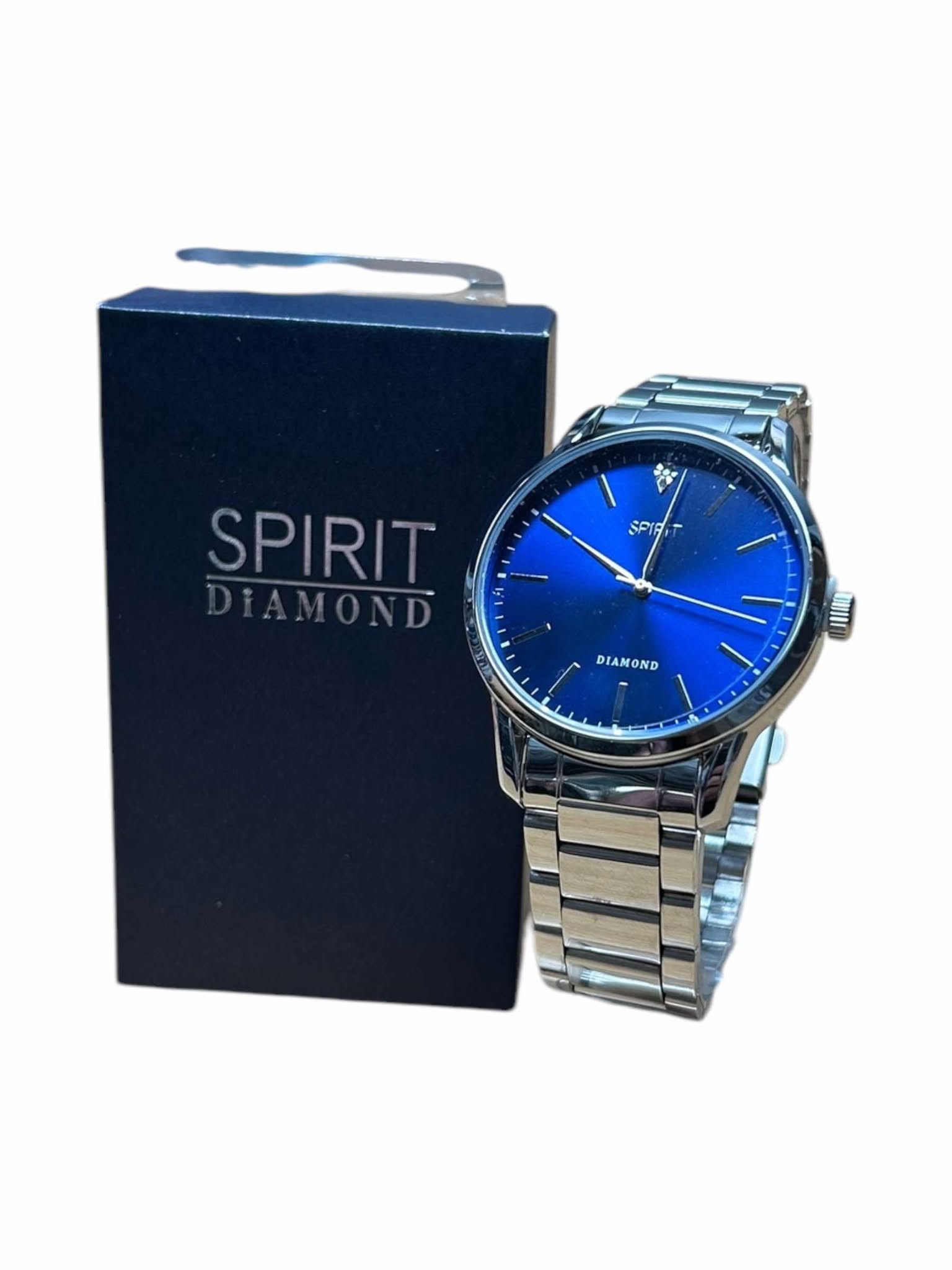 Pre-owned Spirit Men's Analog Quartz Watch with Stainless Steel Strap ...